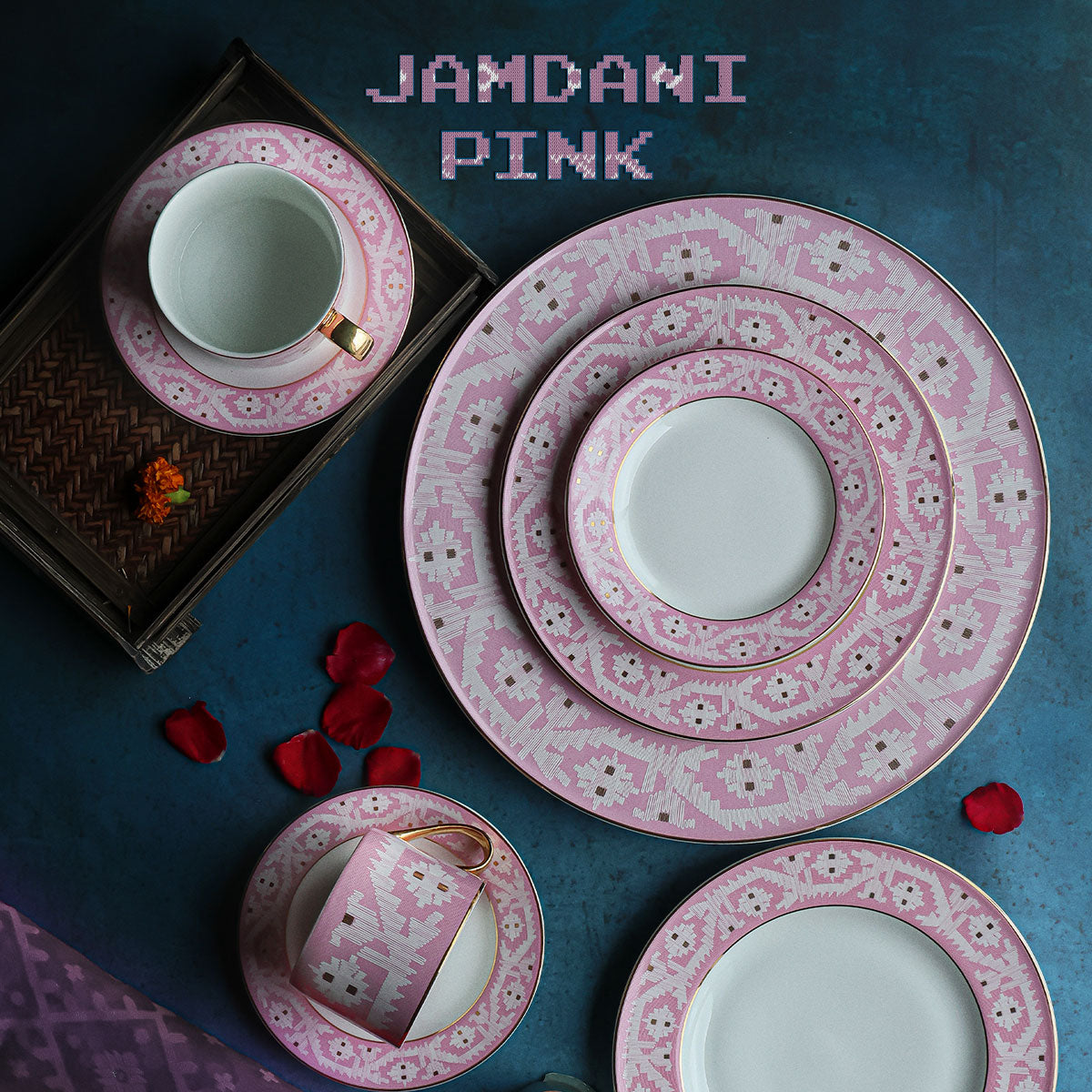 Jamdani Exclusive Dinner Set – Monno Ceramic