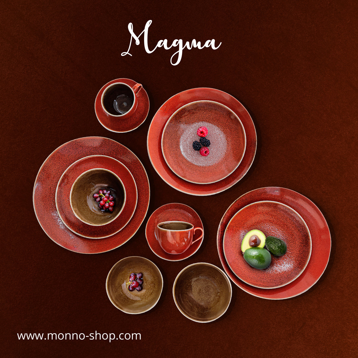 Magma Dinner Set – Monno Ceramic