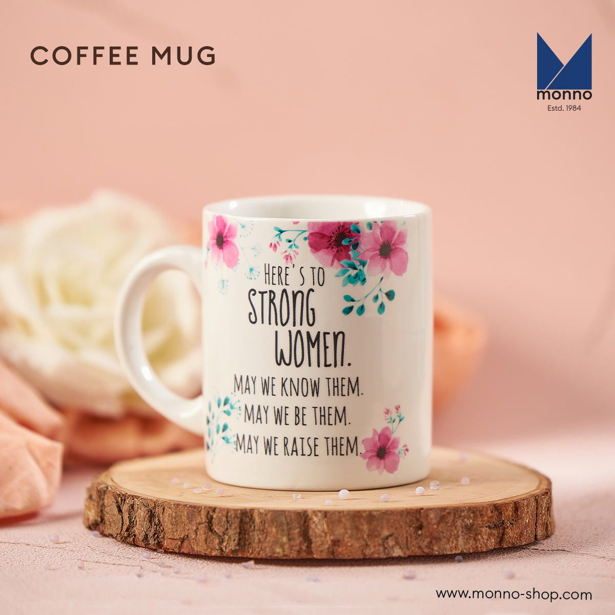 'Strong Women' Quote Mug – Monno Ceramic