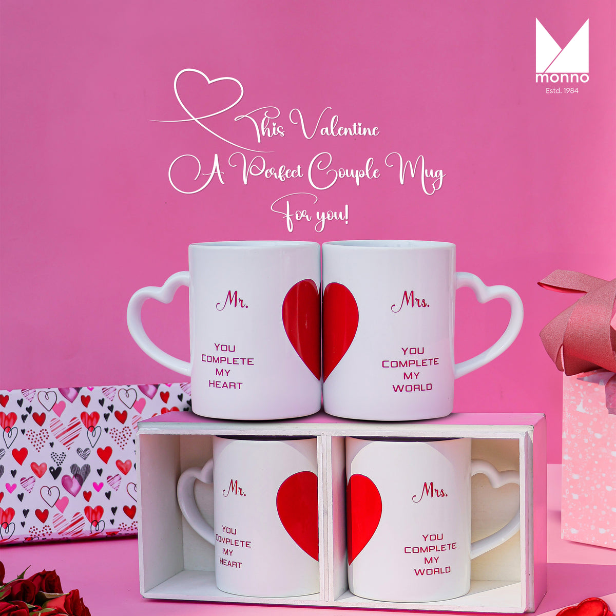 Perfect Couple Combo Mug – Monno Ceramic