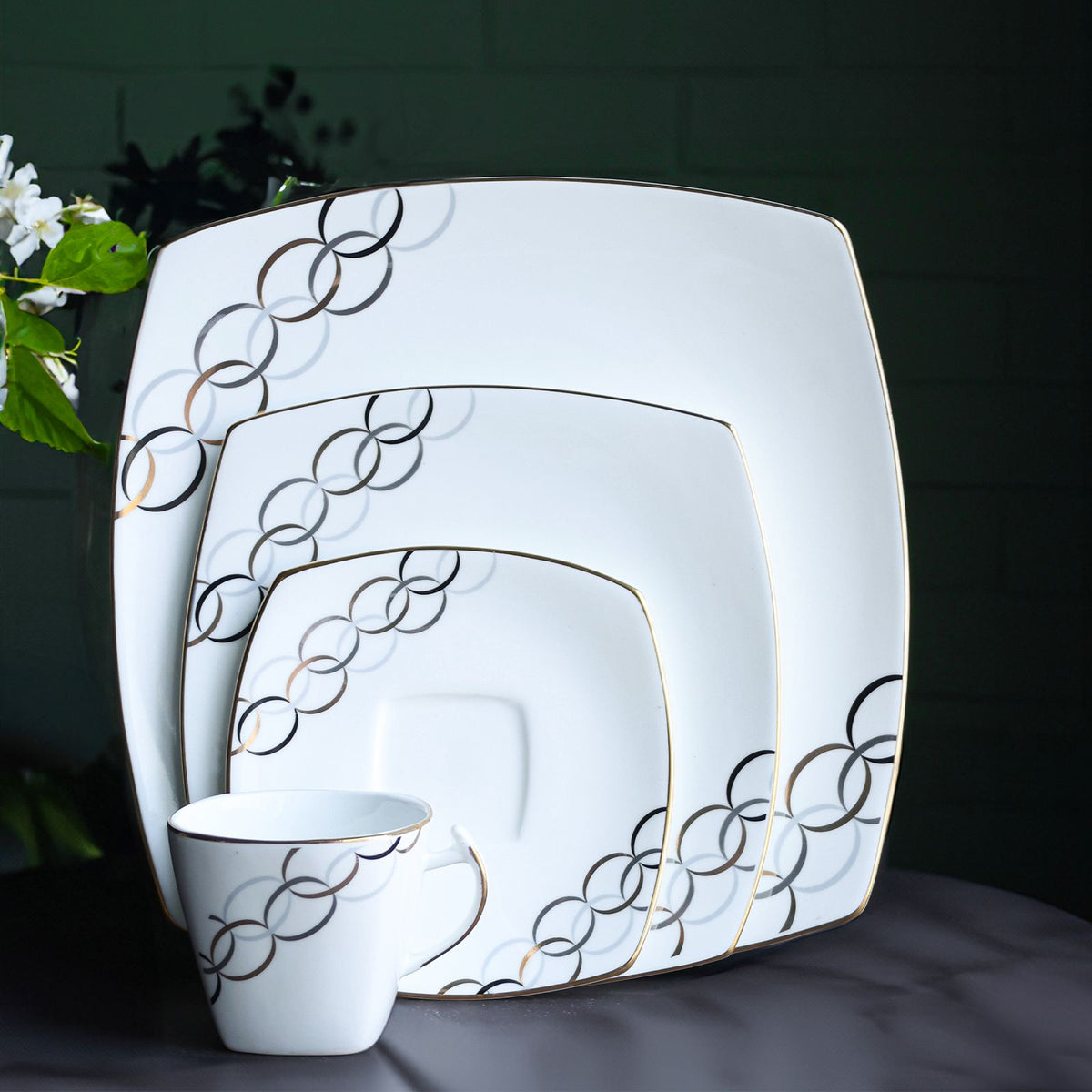 Frosted Aura Dinner Set – Monno Ceramic