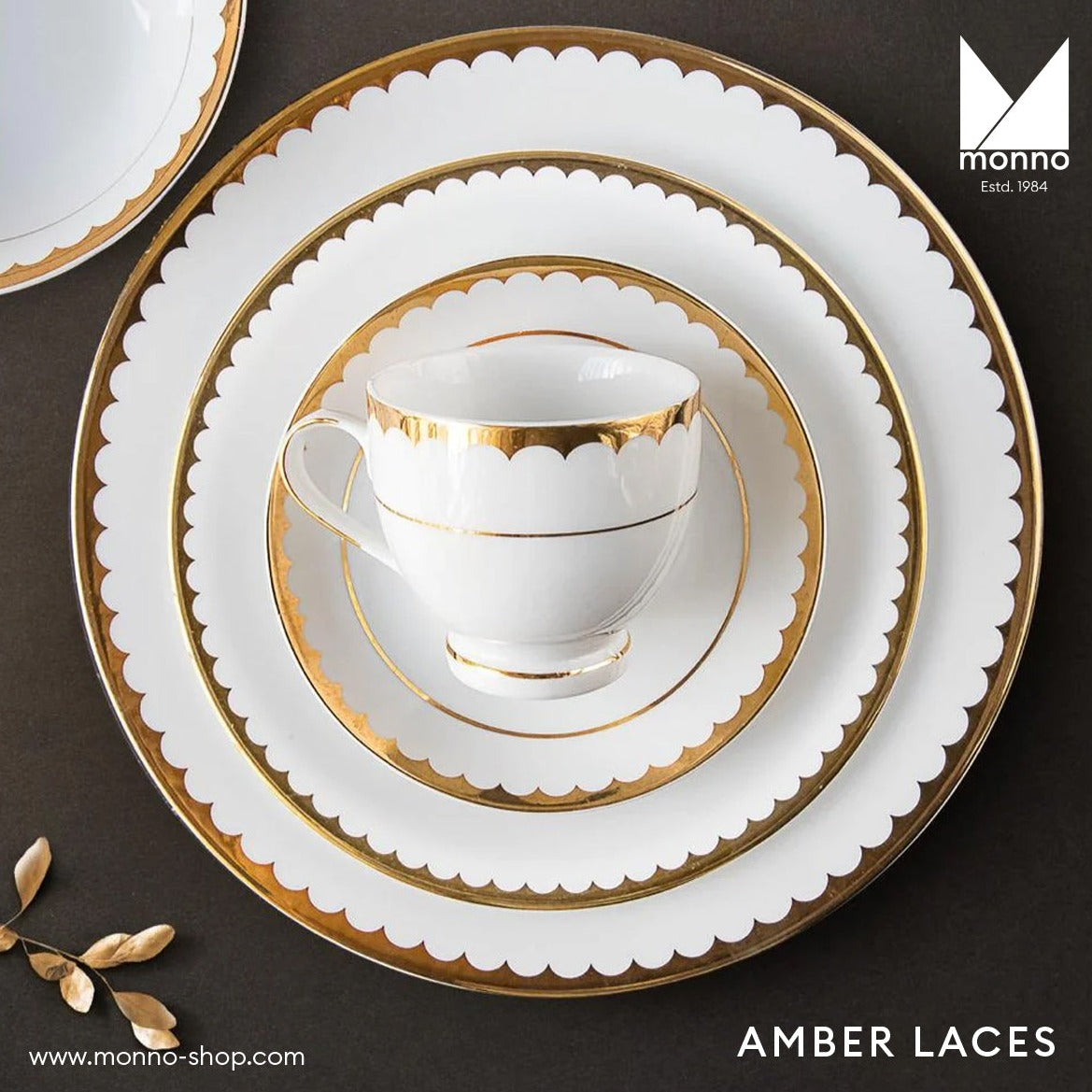Amber Laces Dinner Set – Monno Ceramic