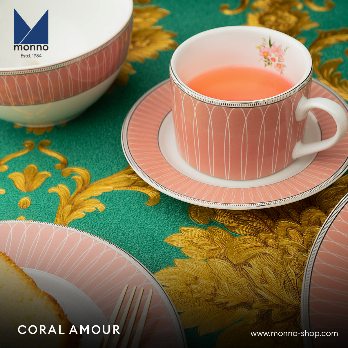 Coral Amour Dinner Set – Monno Ceramic