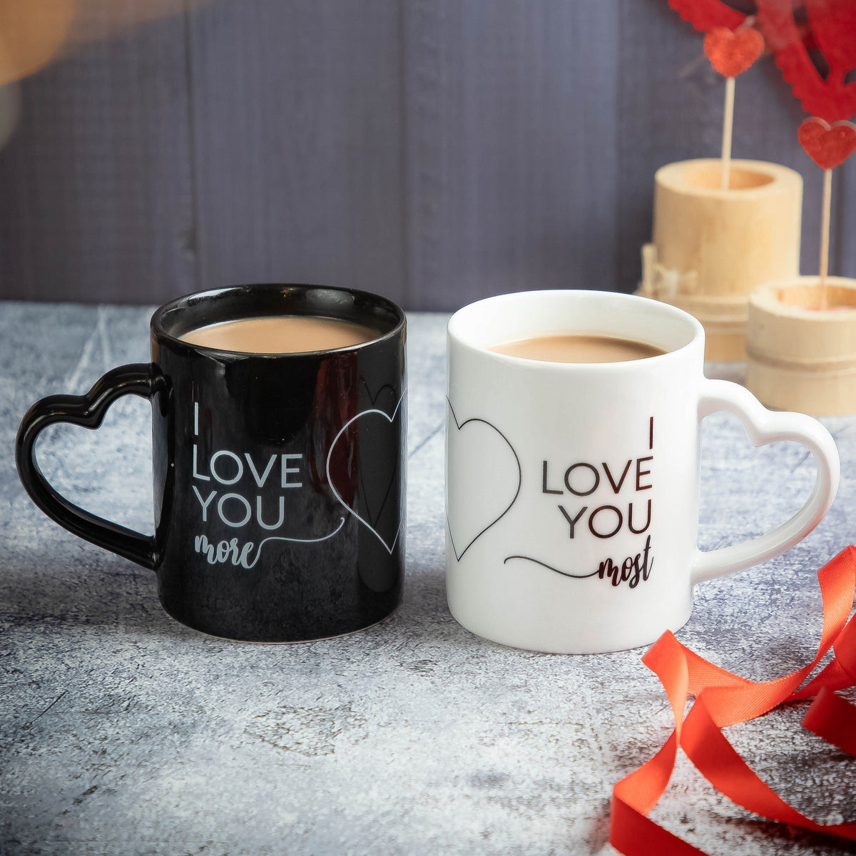 Love you More & Most Combo Mug – Monno Ceramic