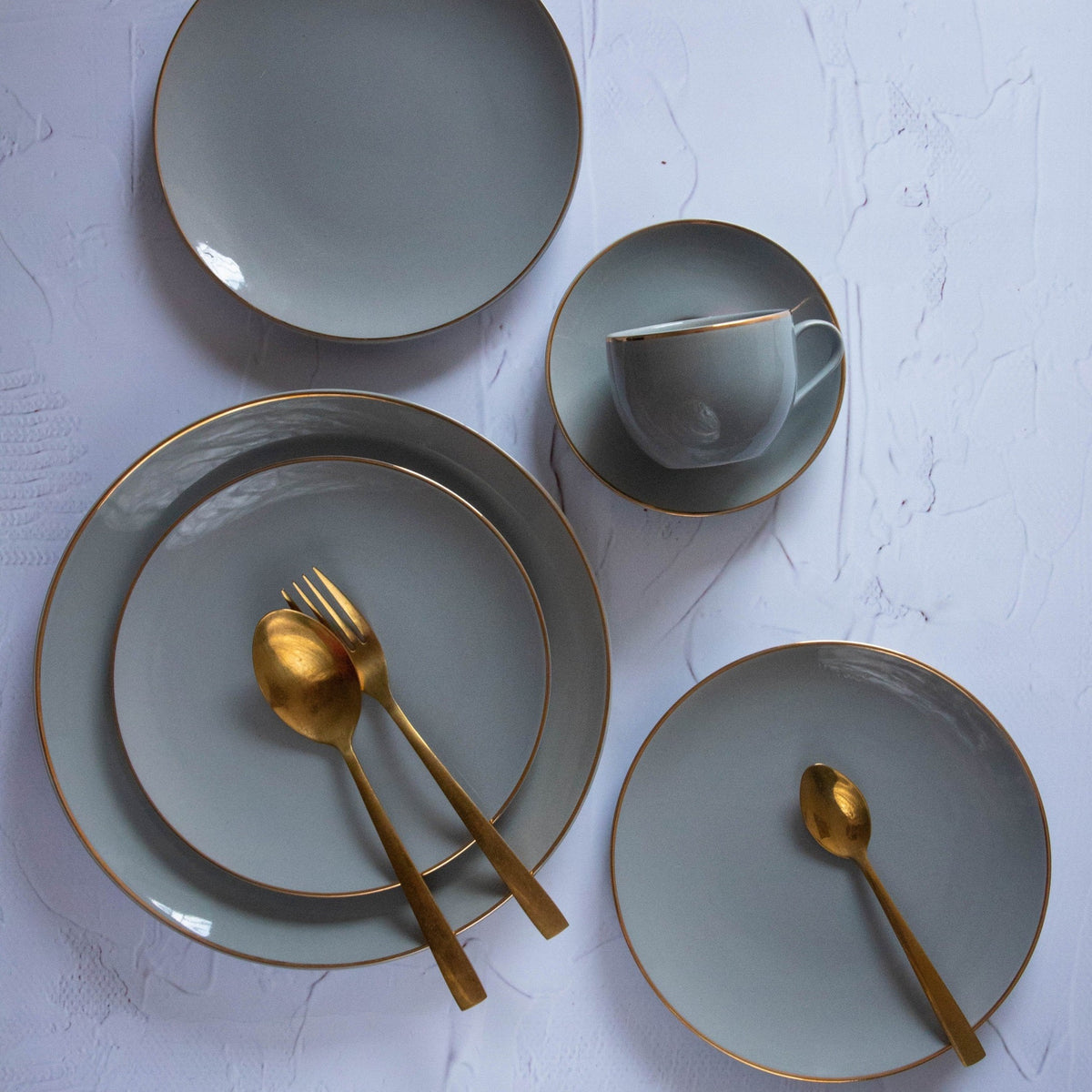 Senorita Grey Dinner Set – Monno Ceramic